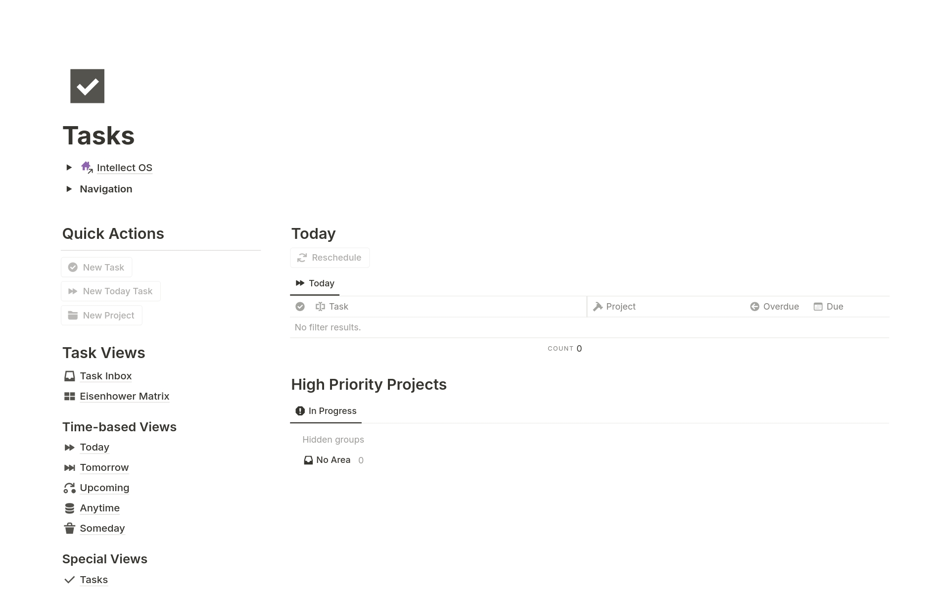 Intellect OS | Notion Template