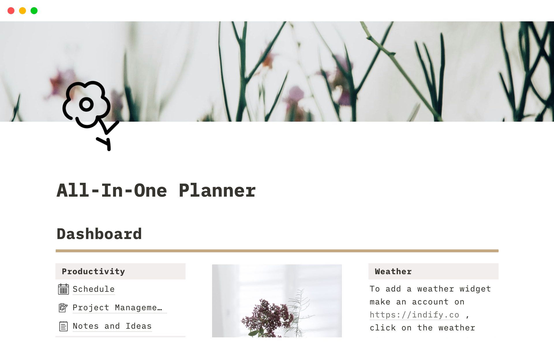 All-In-One Planner | Notion Template