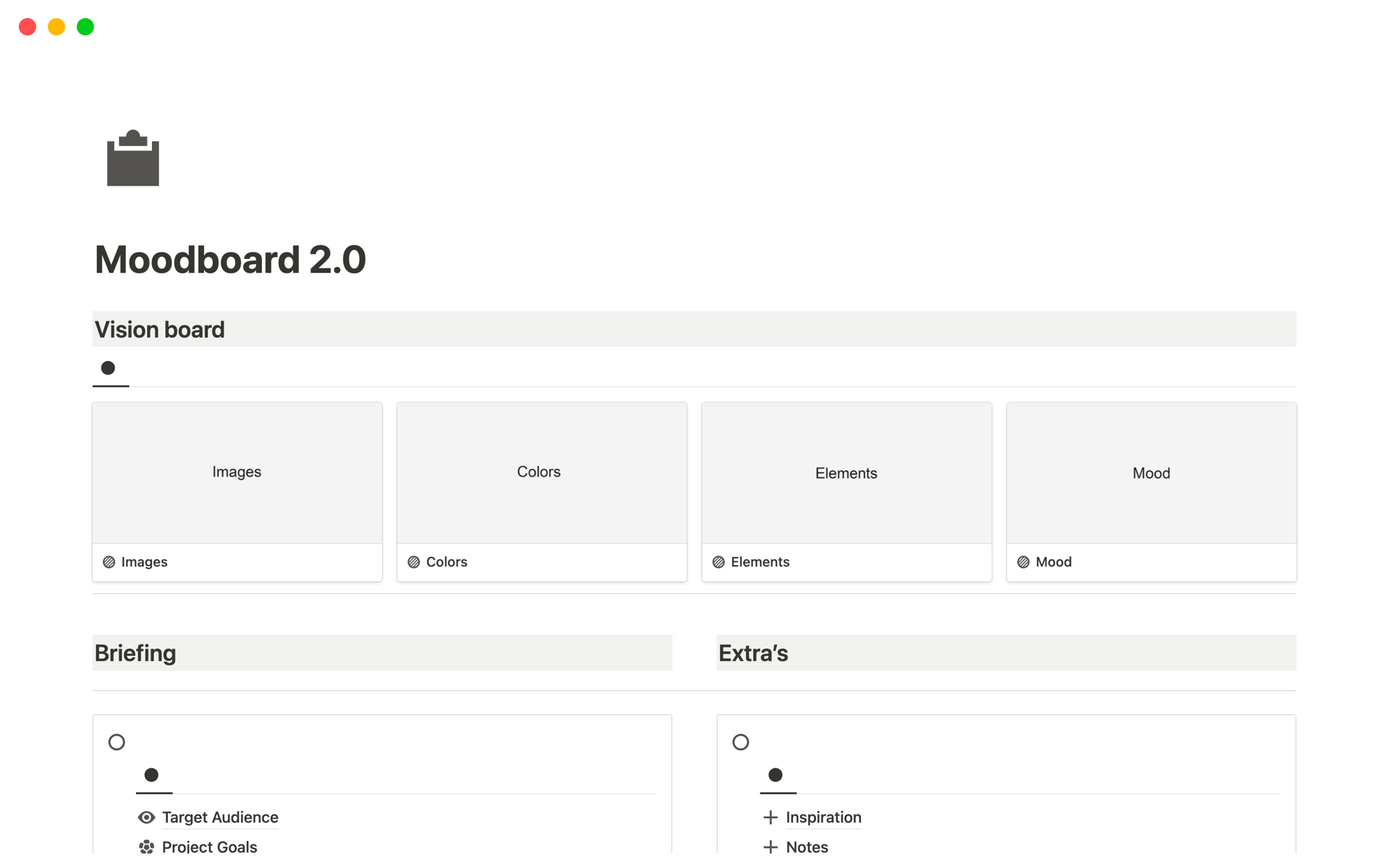 Moodboard 2.0 by Sam Stoof | Notion Template