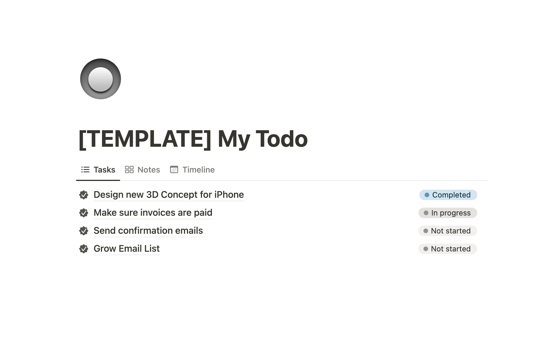 My Todo Template | Notion Marketplace