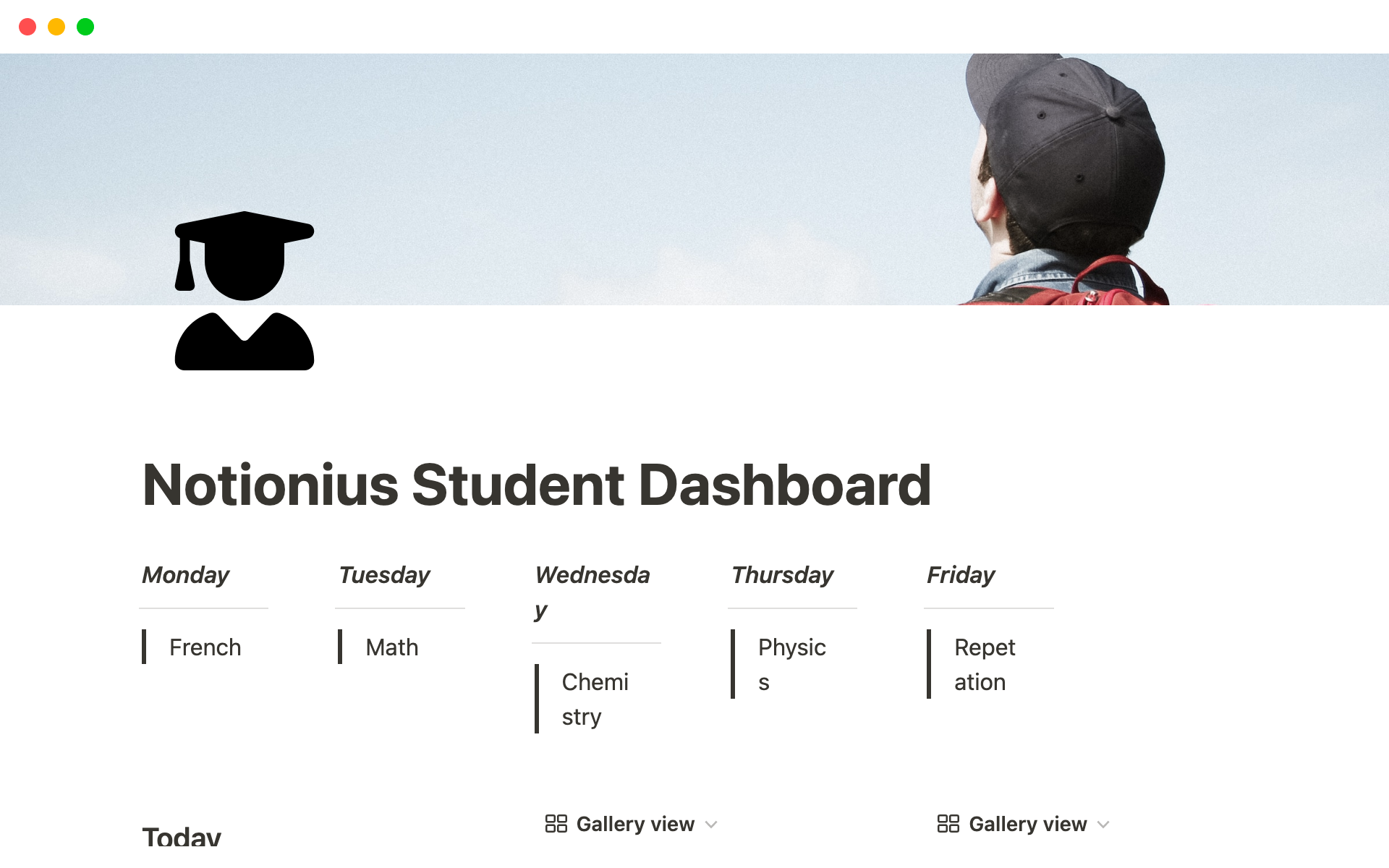 Notionius Student Dashboard Template | Notion Marketplace