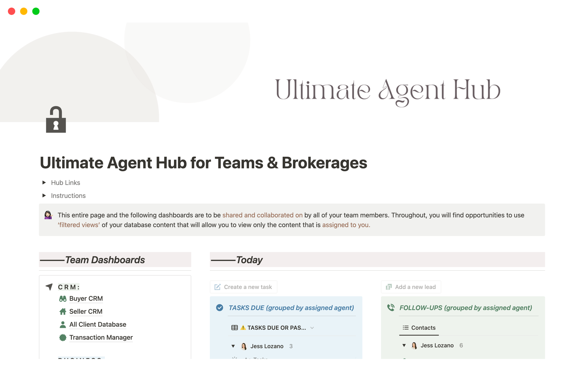 Ultimate Real Estate Agent | Notion Template