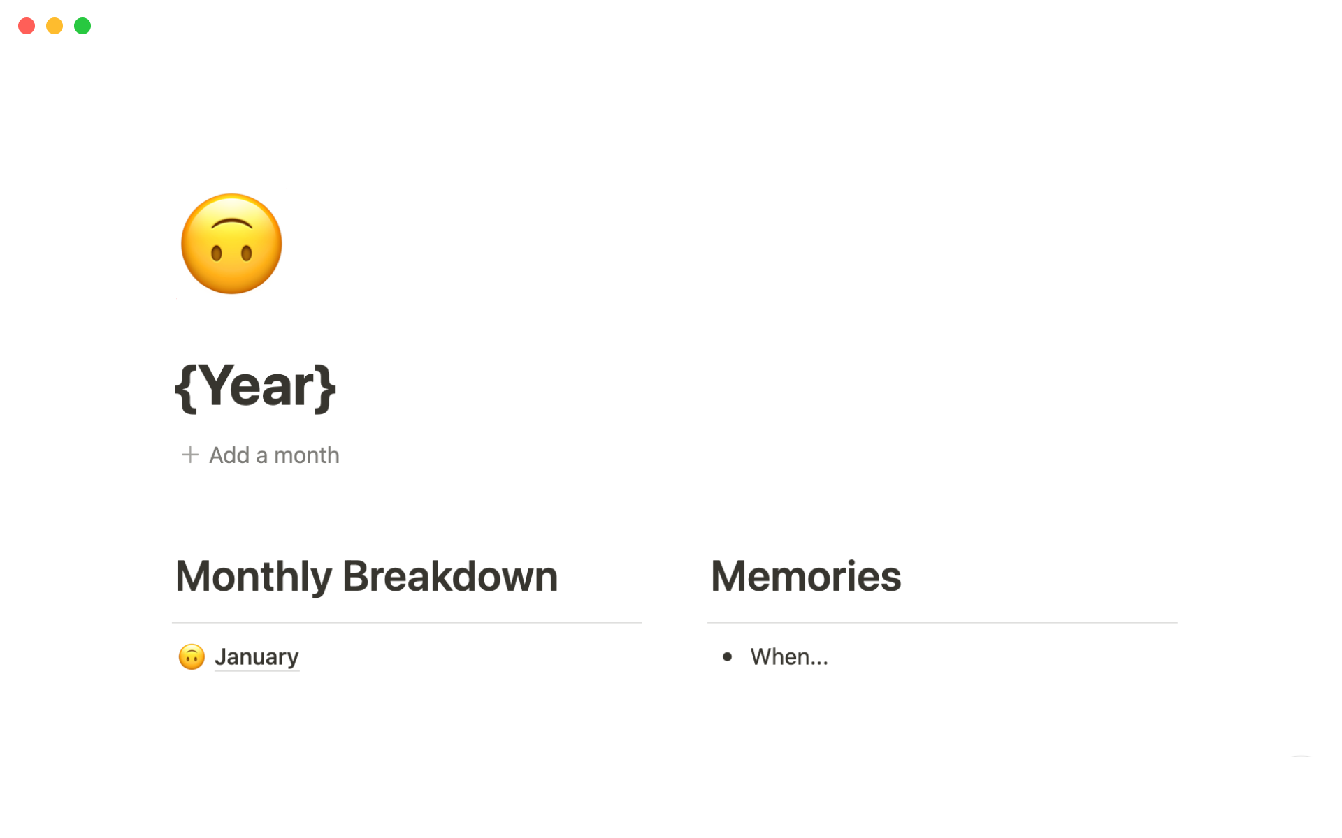 Personal planner by Jon West | Notion Template