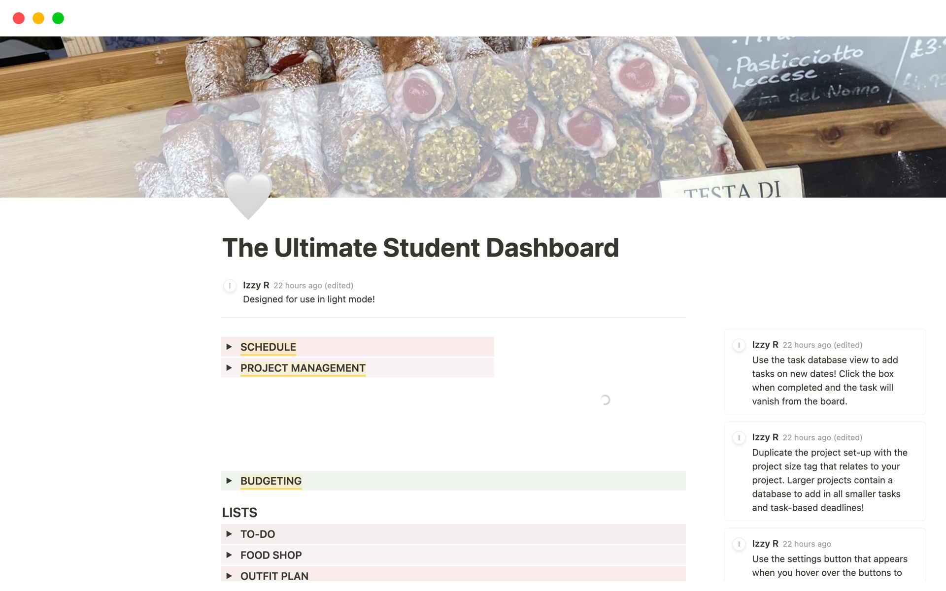 The Ultimate Student Dashboard Template by itsanorganisedlife | Notion ...