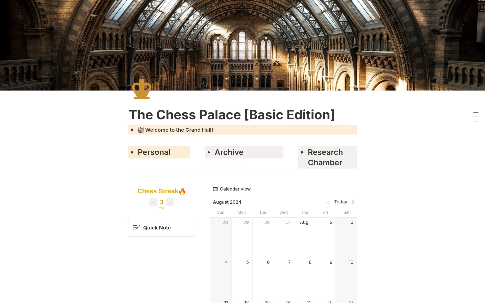 The Core - Student Edition Template | Notion Marketplace