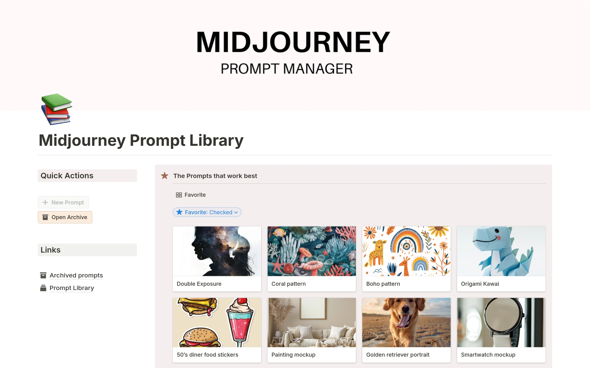 Prompt Organizer | Notion Template