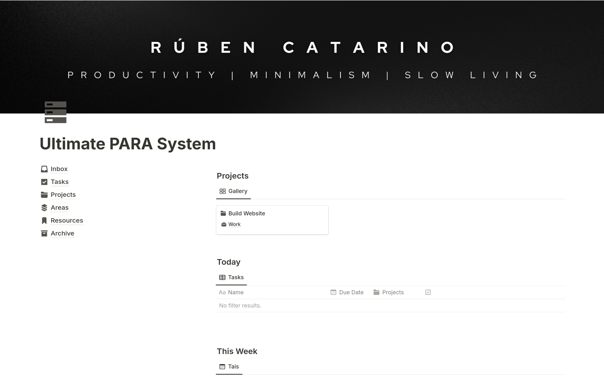 Ultimate PARA System Template | Notion Marketplace