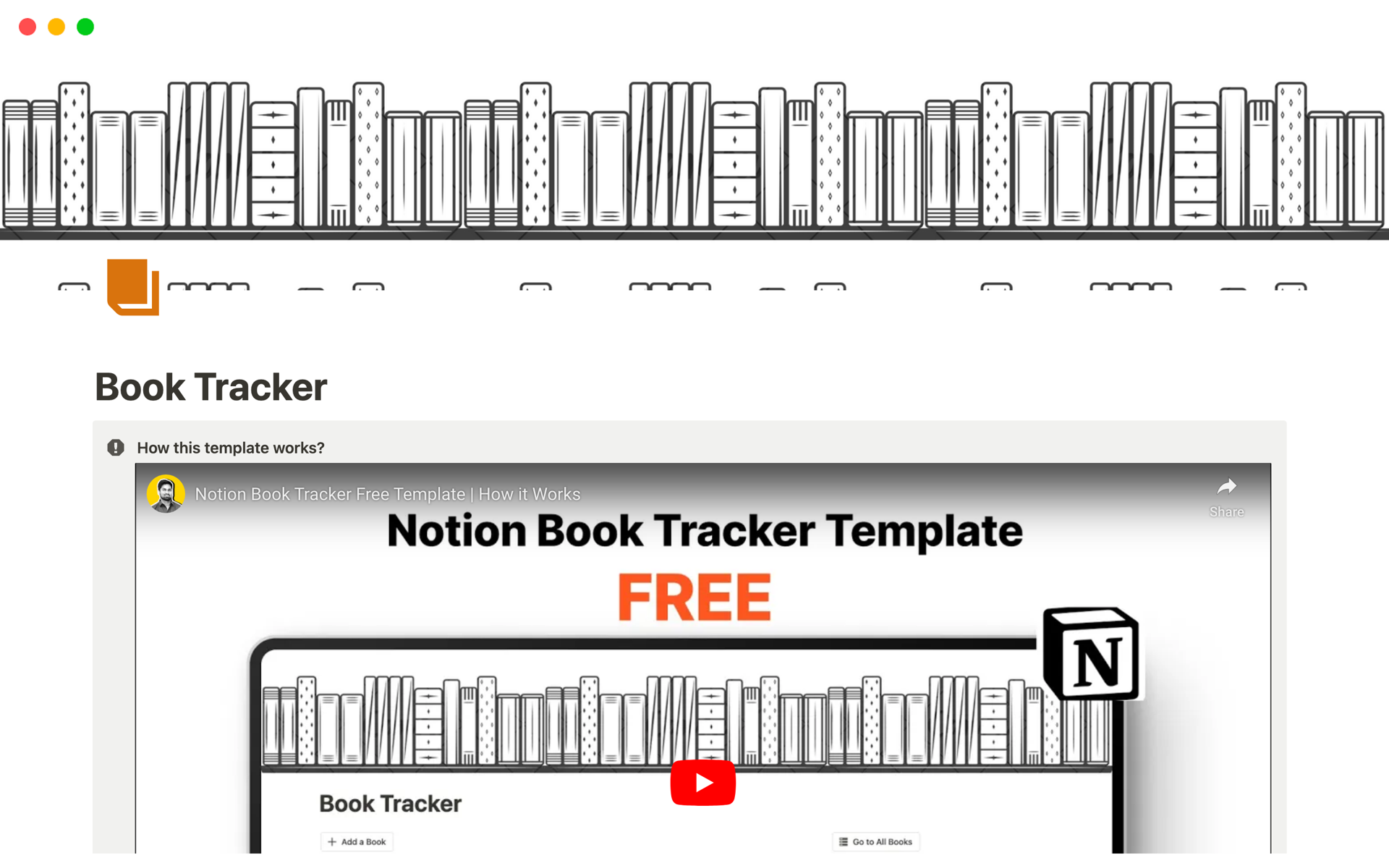 Book Tracker by Sankar | Notion Template
