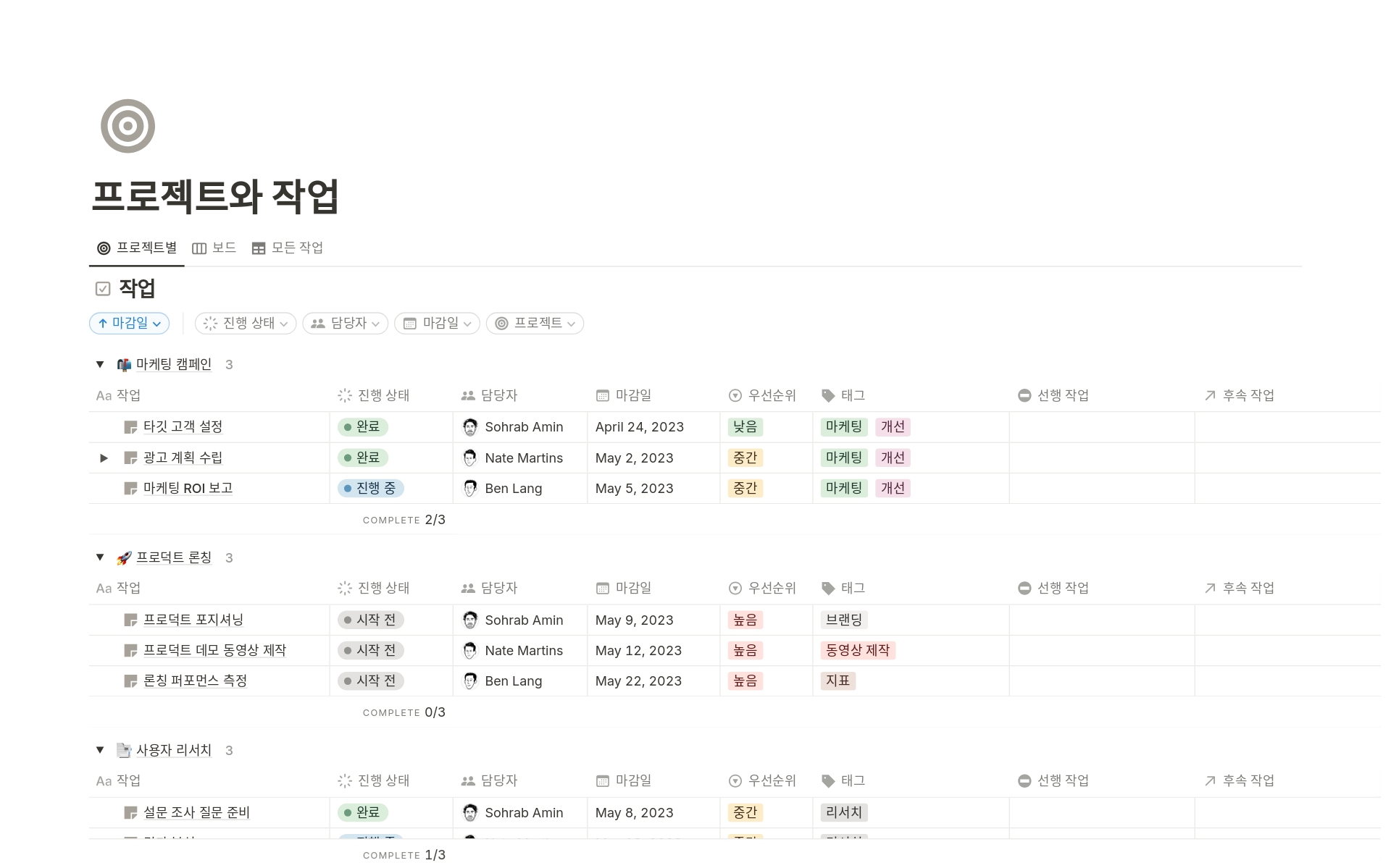 Notion 노션 마켓플레이스에서 수백 개의 템플릿 카테고리 살펴보기 업무용 및 개인용