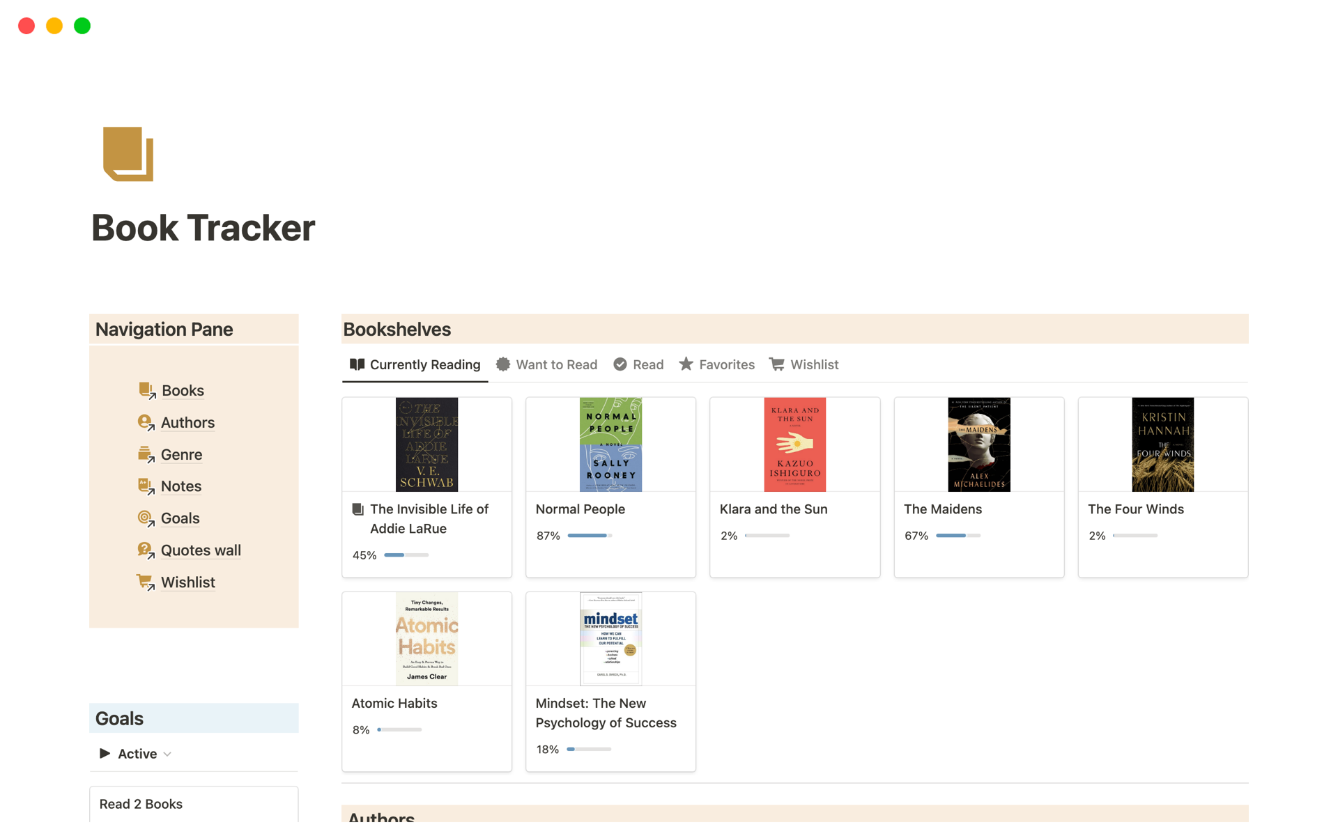 Book Tracker Template | Notion Marketplace