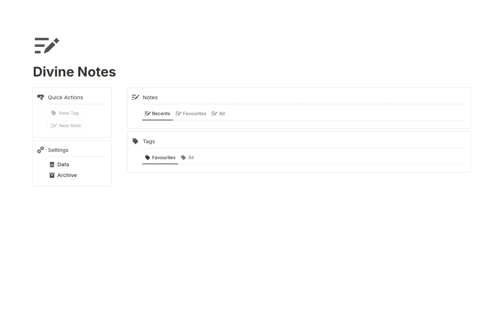 Divine Notes Template | Notion Marketplace
