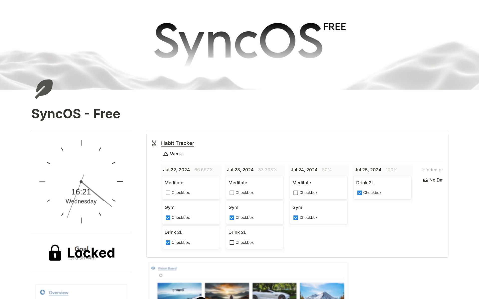 SyncOS Template by Ale | Notion Marketplace