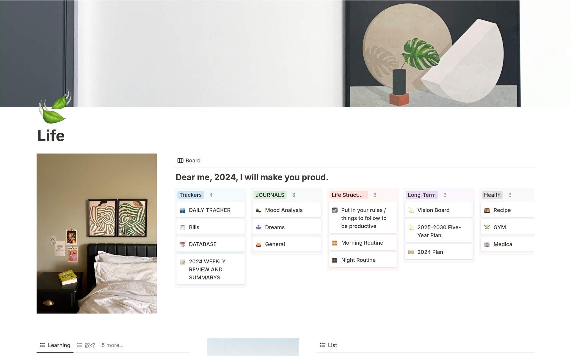 Life Organiser and Work Planner | Notion Template