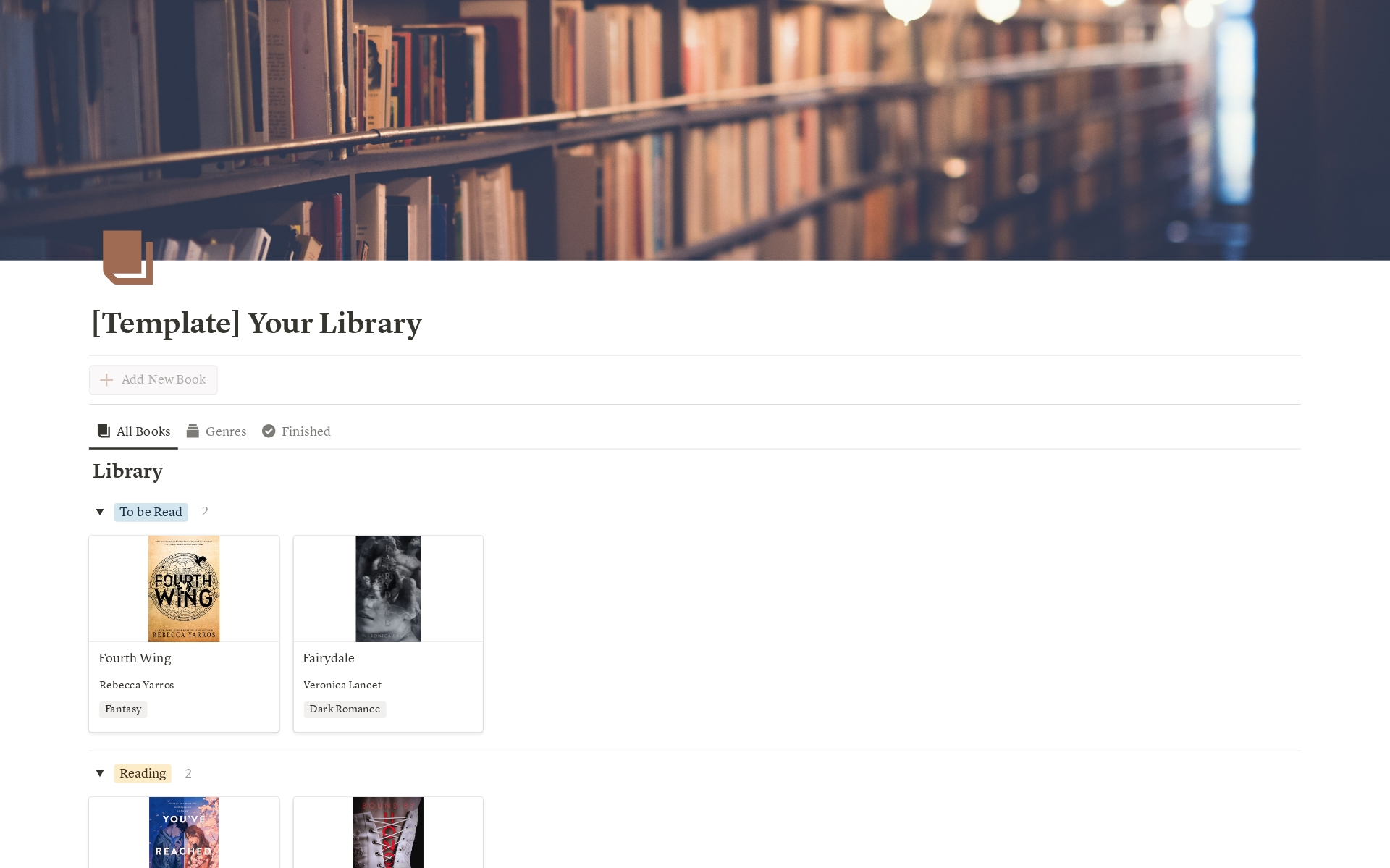 Personal Library Template | Notion Marketplace