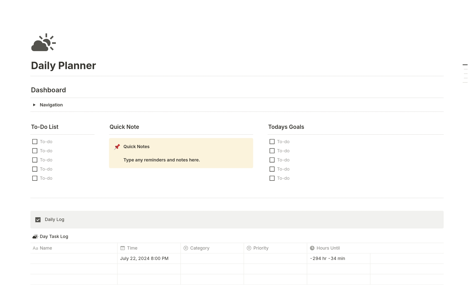 The Ultimate Notion Daily Planner Template by Dedic | Notion Marketplace