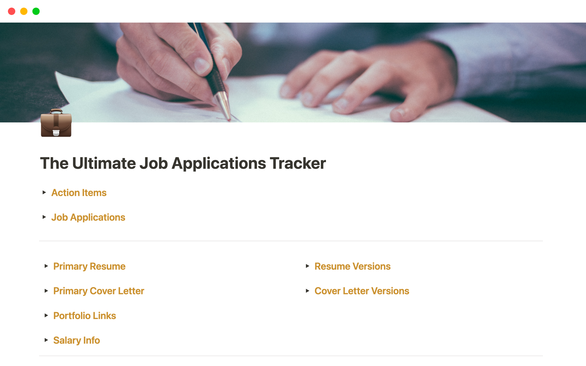 The Ultimate Job Applications Tracker by Ali Khan | Notion Template