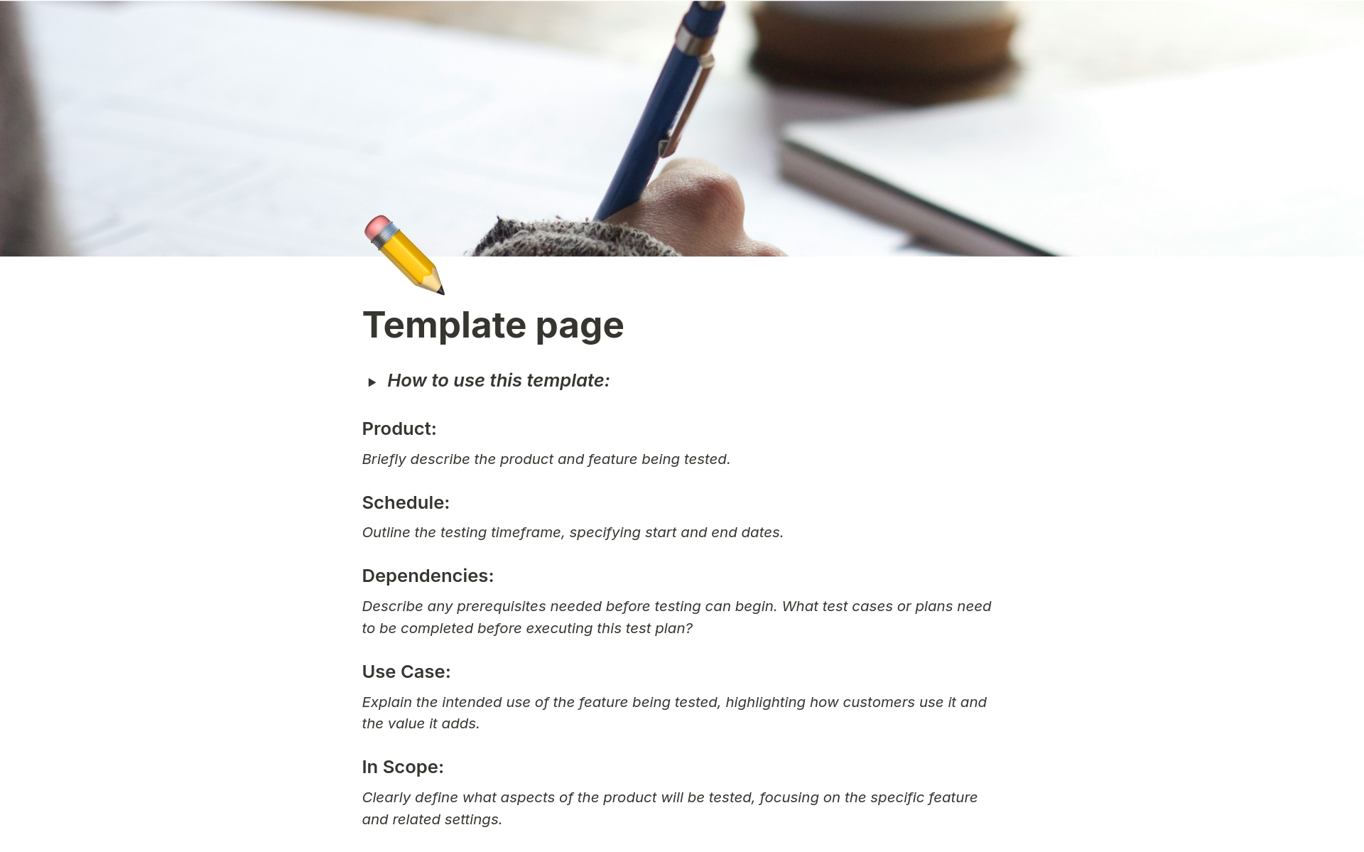 Testing Template | Notion Marketplace
