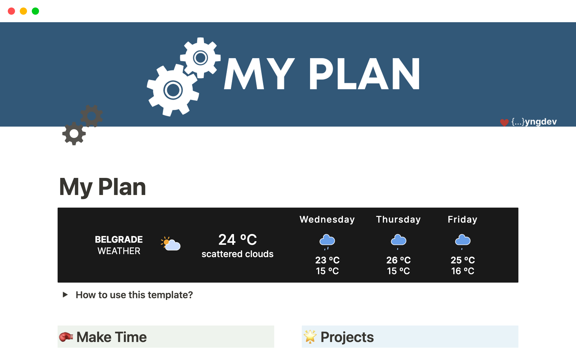 My Plan - Digital Planner by Mladen Andrejic | Notion Template