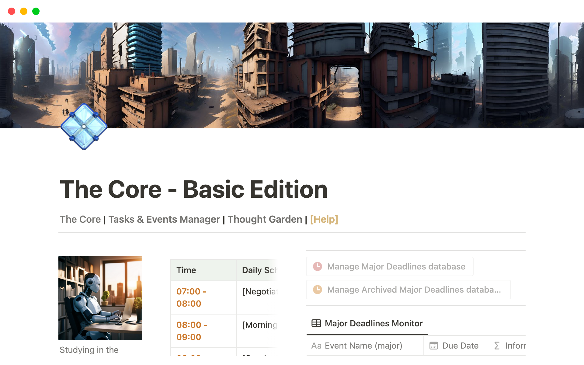 The Core - Student Edition Template | Notion Marketplace