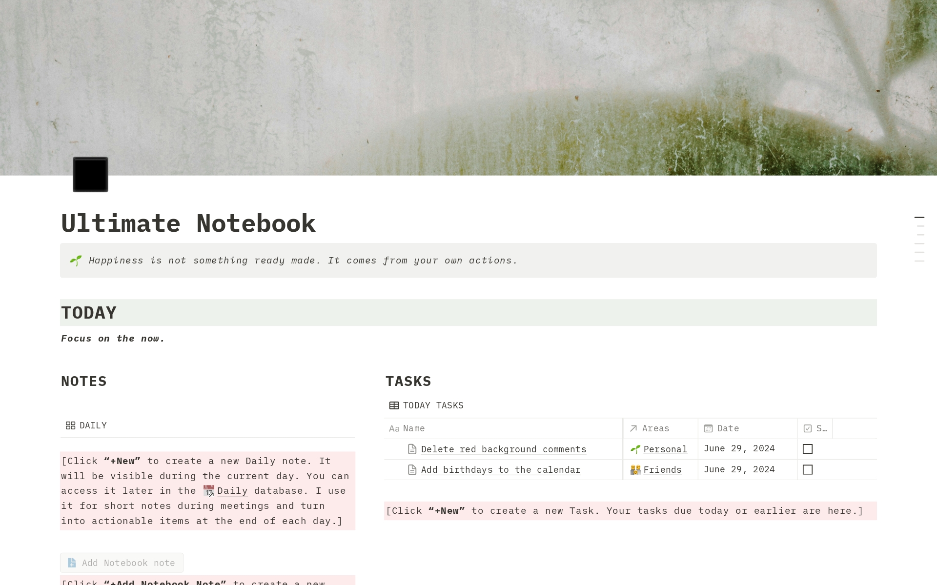 Designer’s Notebook by Ruchita Lodha | Notion Template