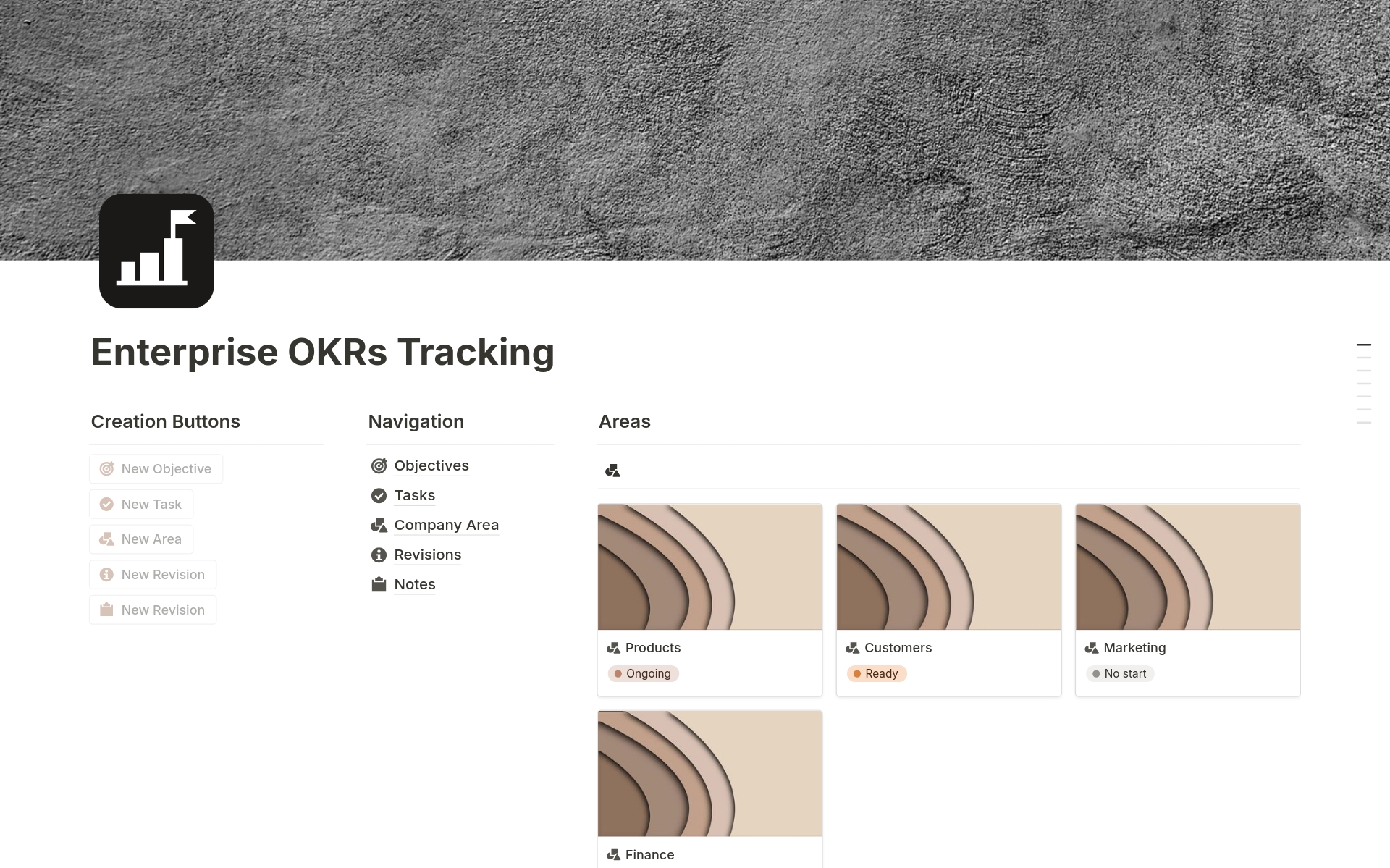 Enterprise OKRs Tracking Template | Notion Marketplace