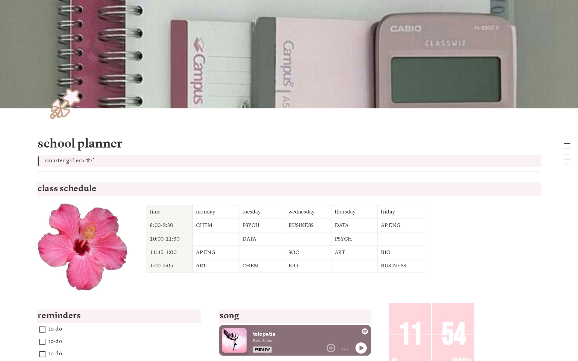 School Planner Template by debe | Notion Marketplace