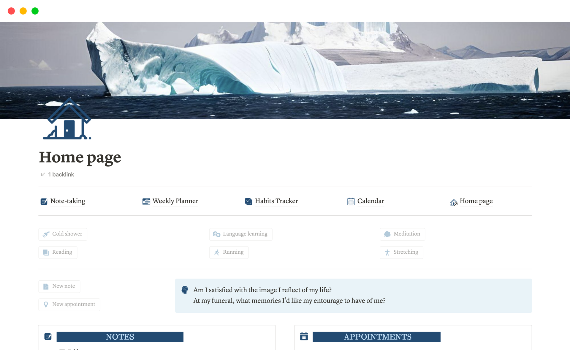 Weekly planner, habit tracking & quick note-taking Template | Notion Marketplace