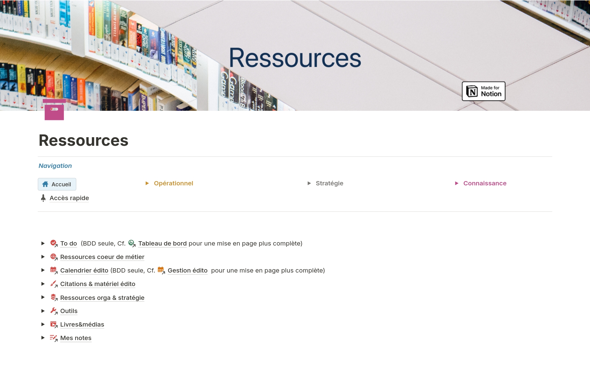 Kit de l'entrepreneur par Marie Gautron 💙 WebOrga | Modèle Notion