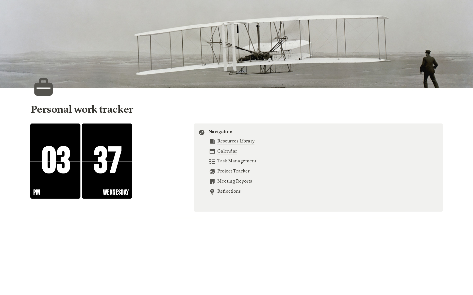 Work tracker Template | Notion Marketplace