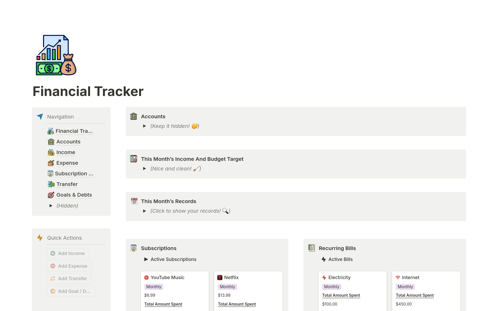 Ultimate Financial Tracker Template | Notion Marketplace