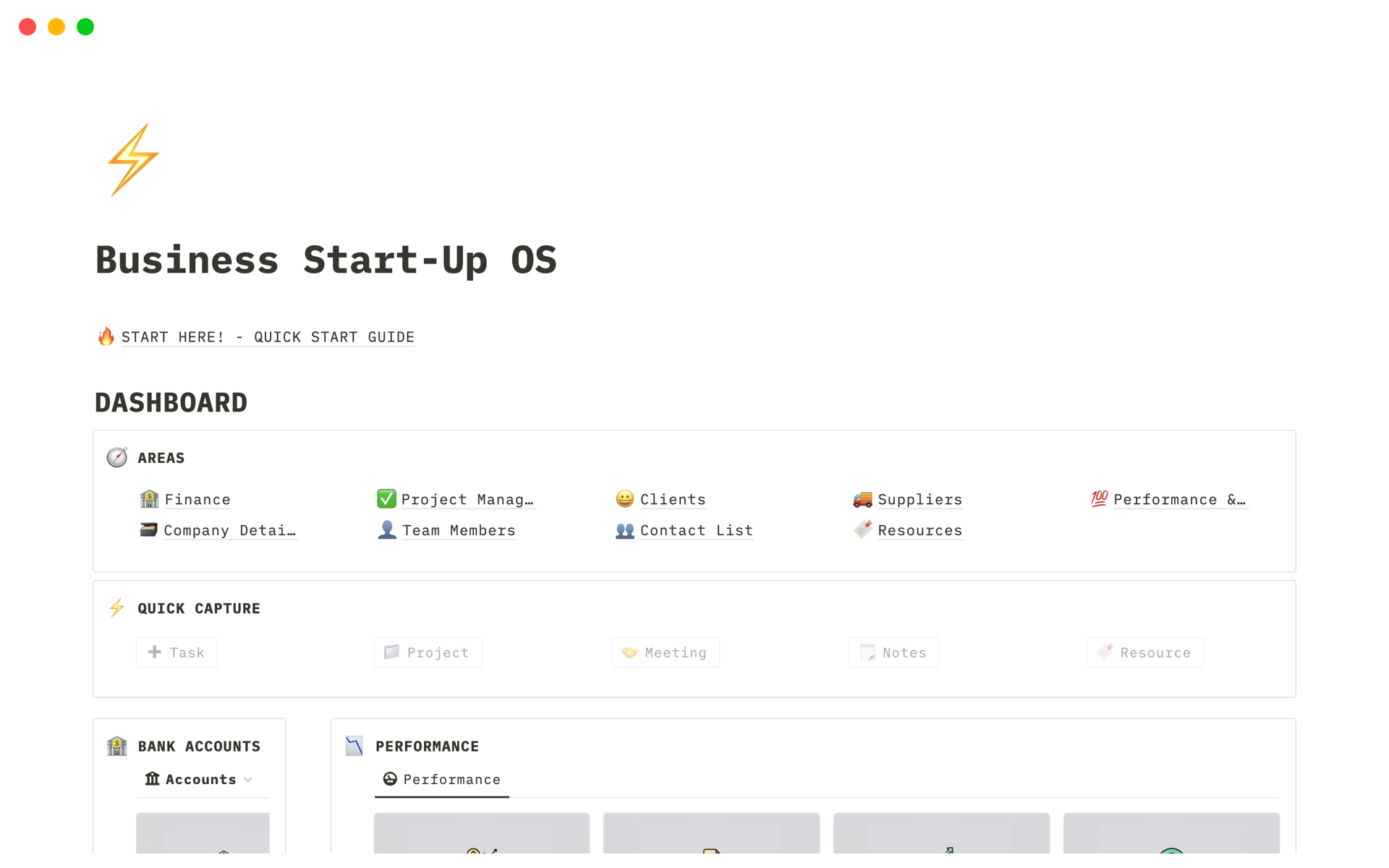 Startup OS | Notion Template
