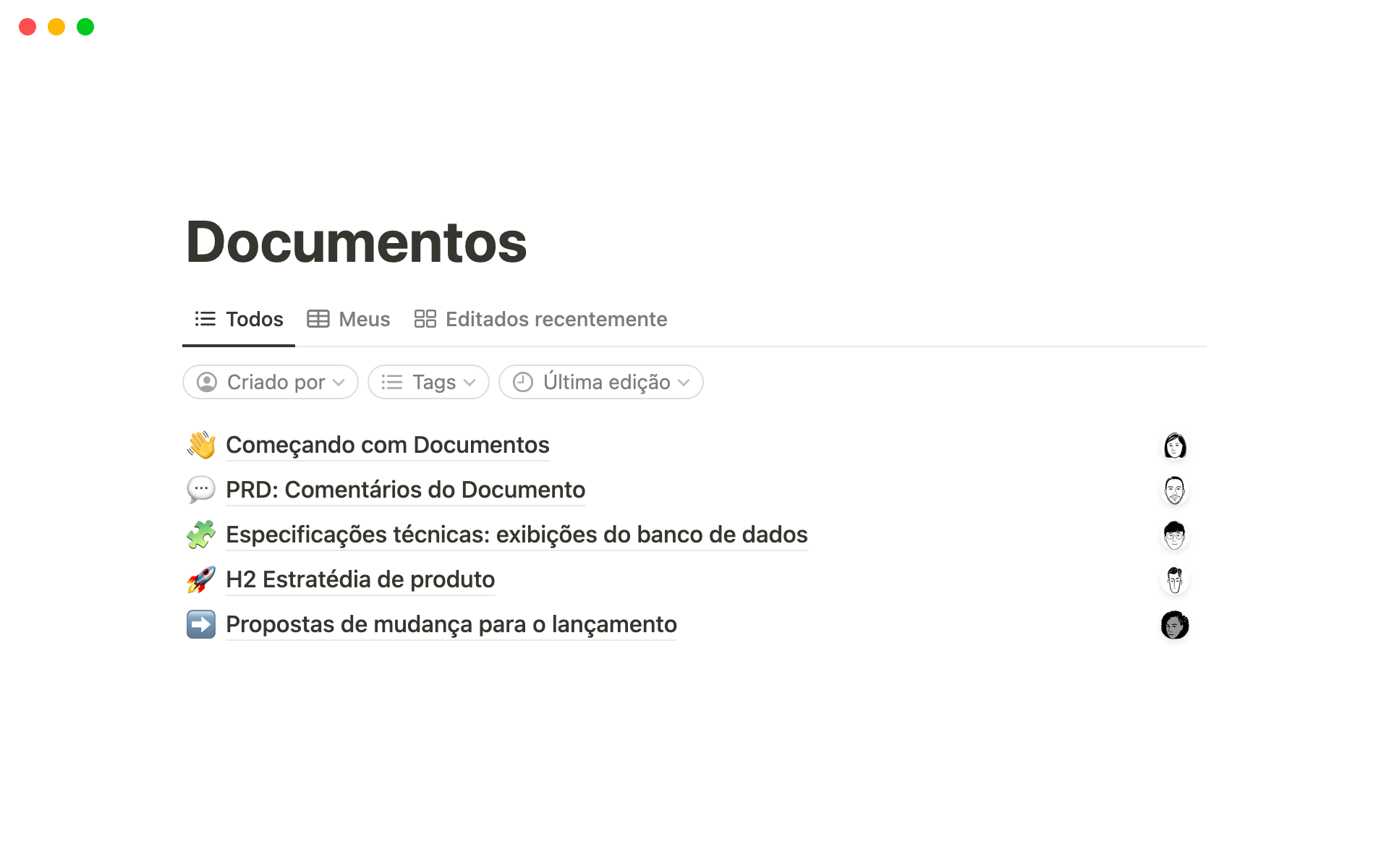 Modelo Documentos 2024 | Marketplace do Notion