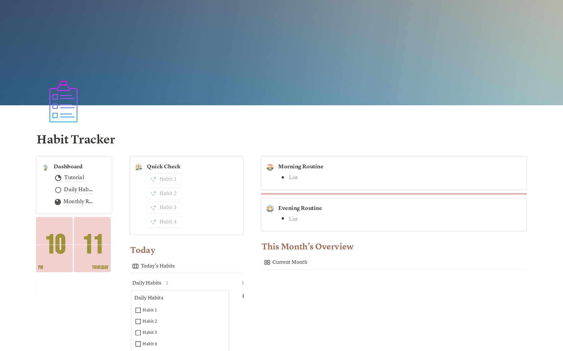 Habit Tracker 2024 Template by Bony | Notion Marketplace