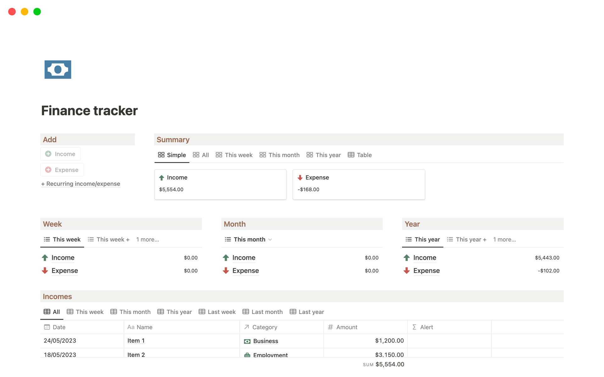 Personal Finance Management Template | Notion Marketplace