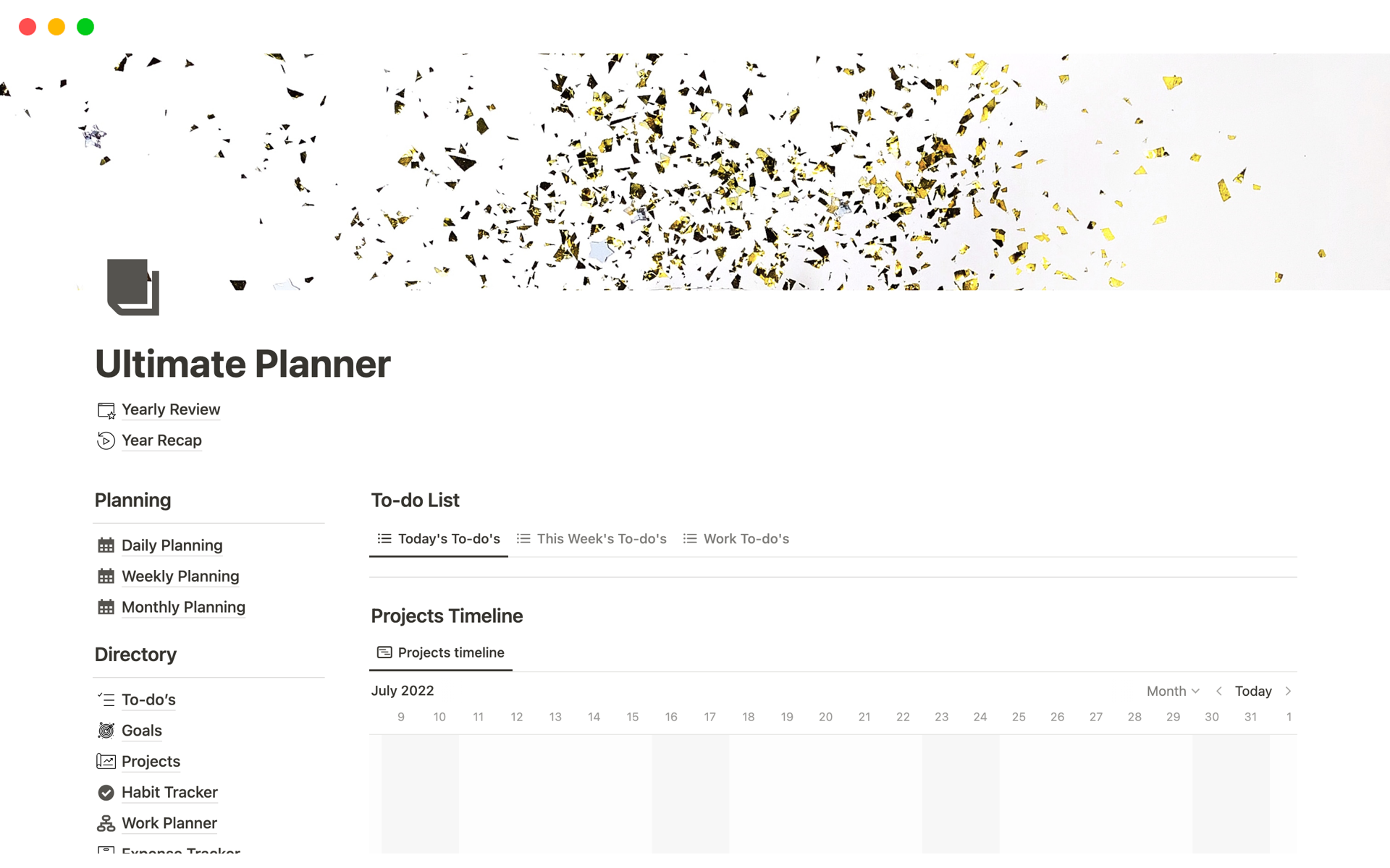 Ultimate Planner | Notion Template