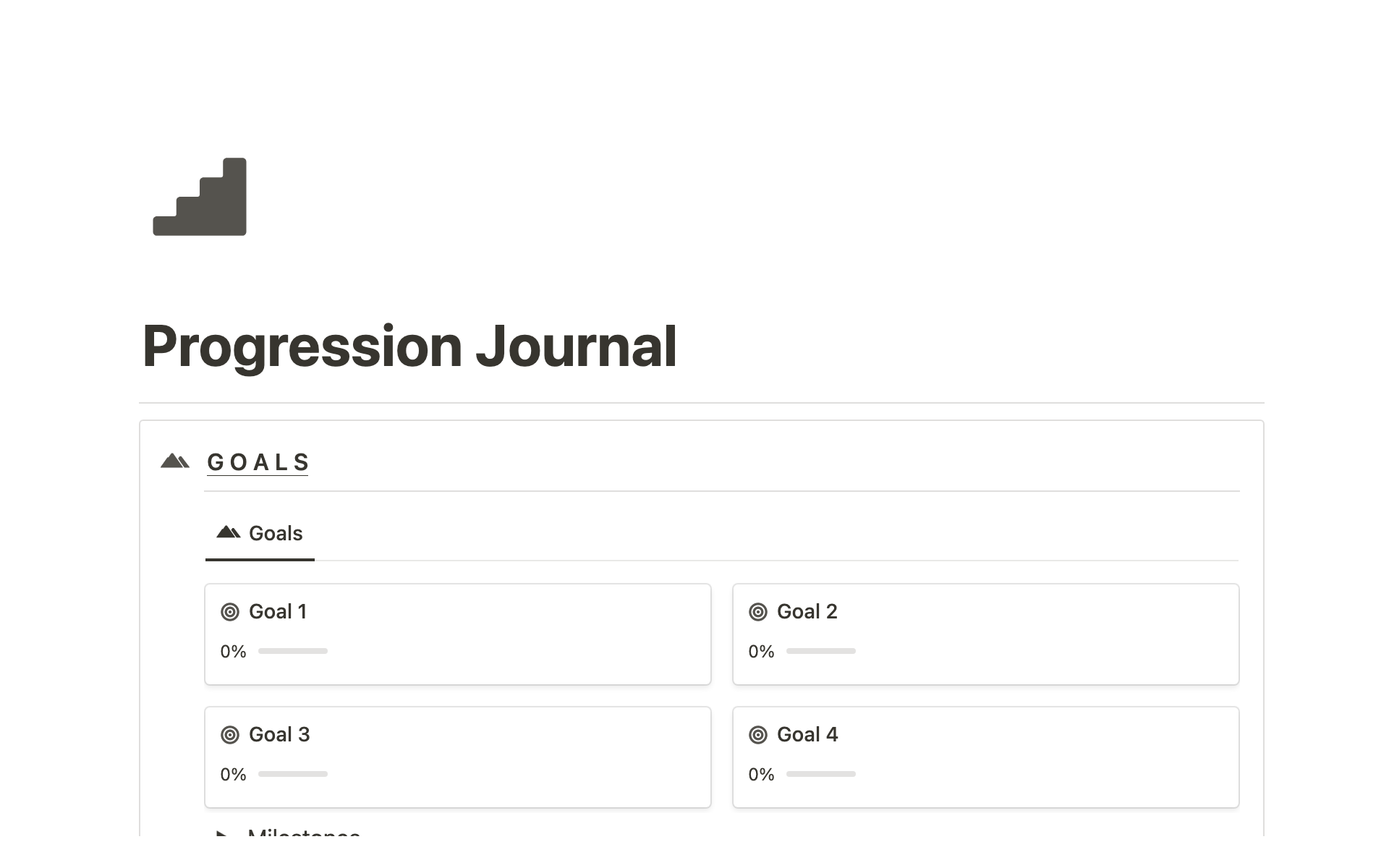 The Progression Journal Template by Full Habits | Notion Marketplace