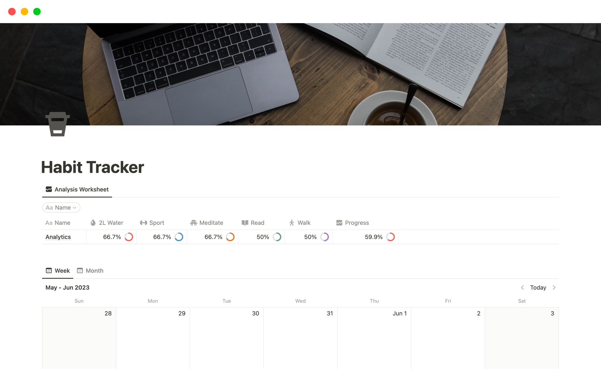 Habit Tracker Template By Julio Trois Notion Marketplace
