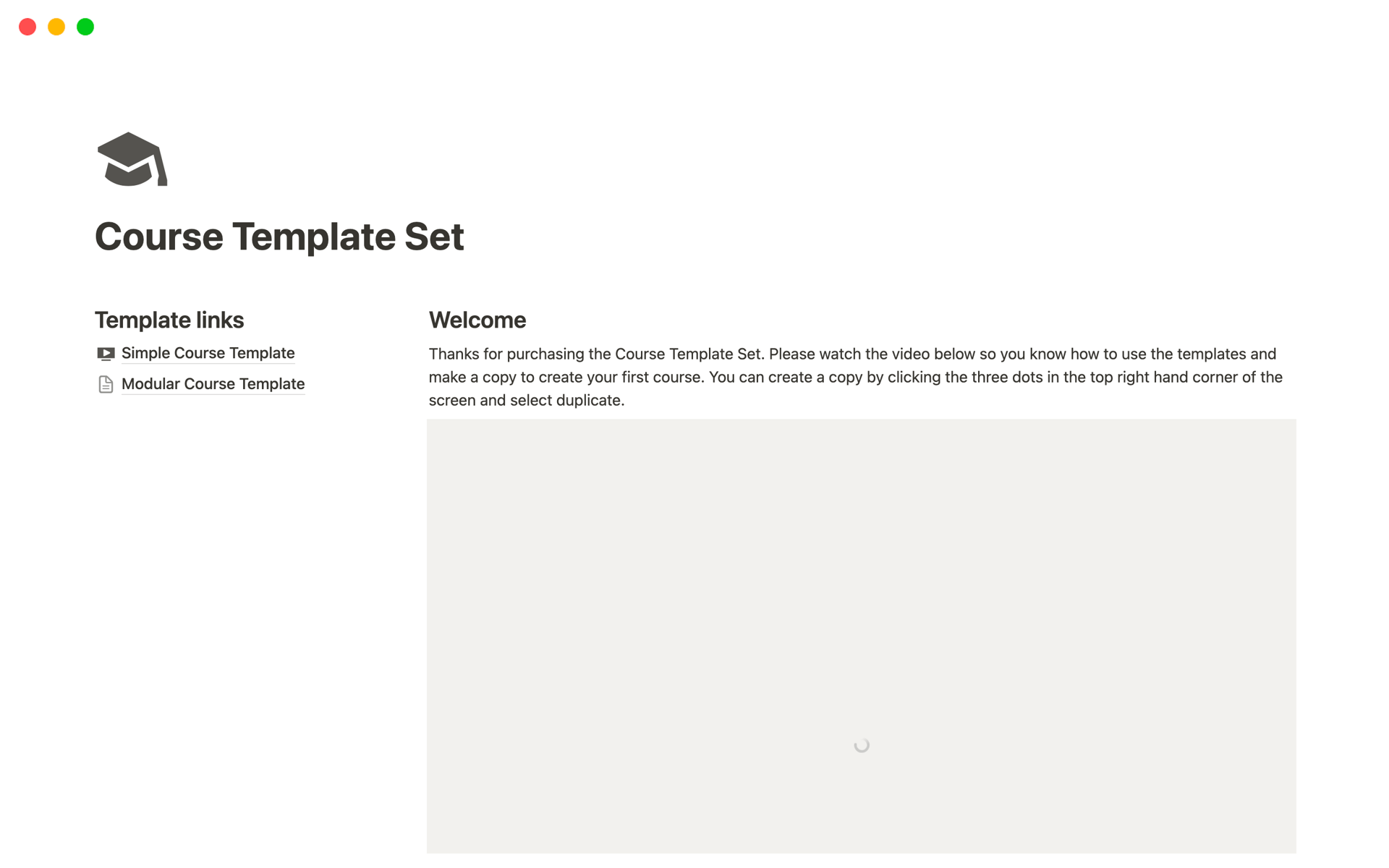 Course Layout Set Template by Amy Hardie 💡 Out of the Blocks for ...