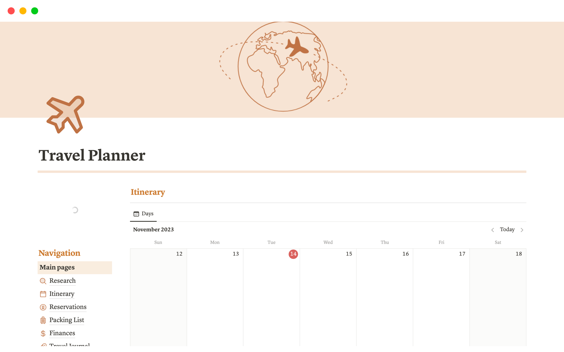 Travel Planner Template | Notion Marketplace