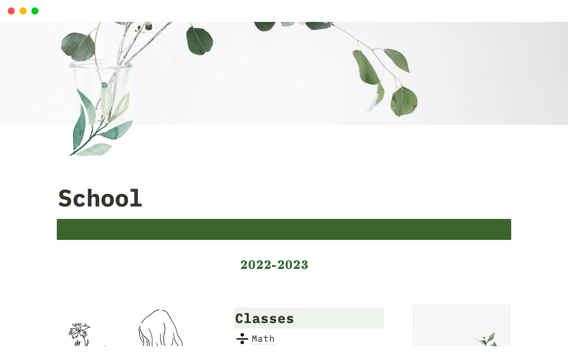 Student Organizer | Notion Template