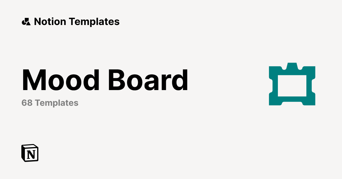 Mood Board Templates Notion Marketplace
