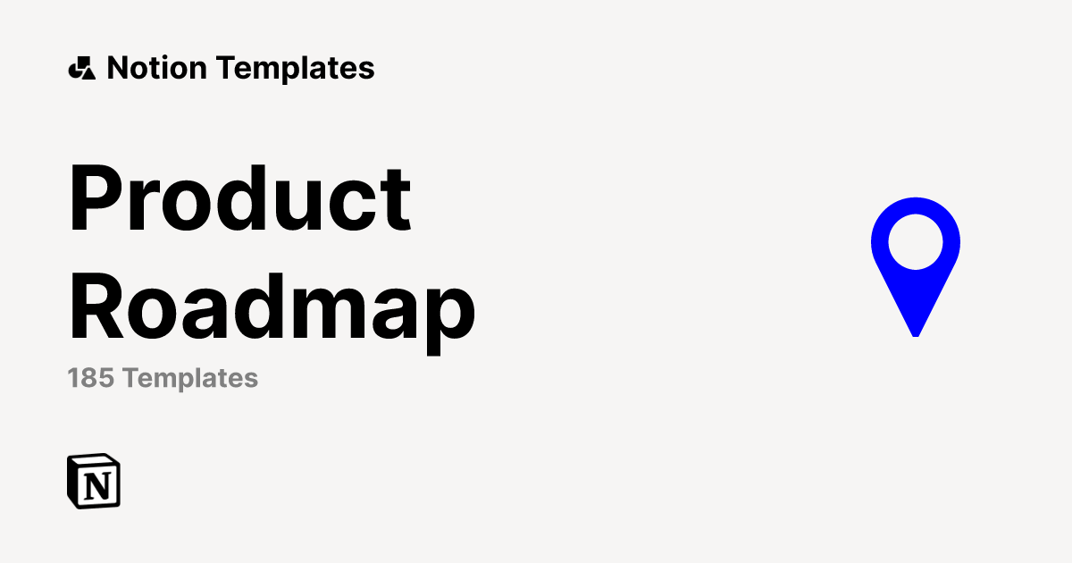 Product Roadmap Templates | Notion Marketplace