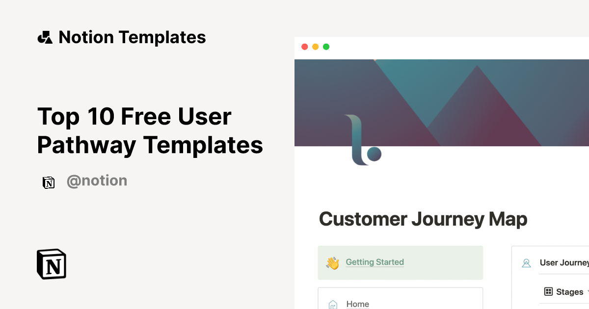 Top 10 Free User Pathway Templates | Notion Template Marketplace