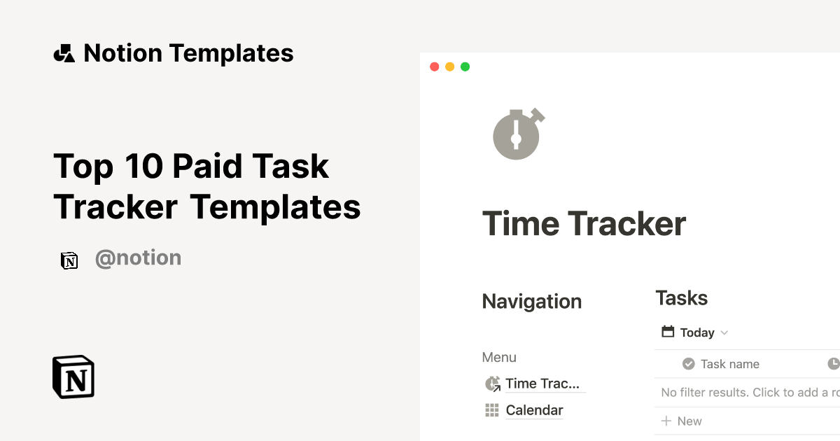 Top 10 Paid Task Tracker Templates | Notion Template Marketplace