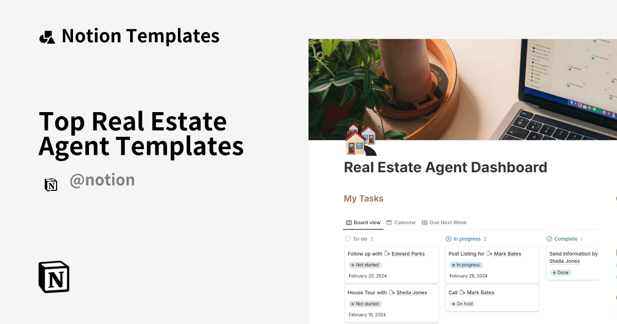 Top Real Estate Agent Templates Notion Template Marketplace