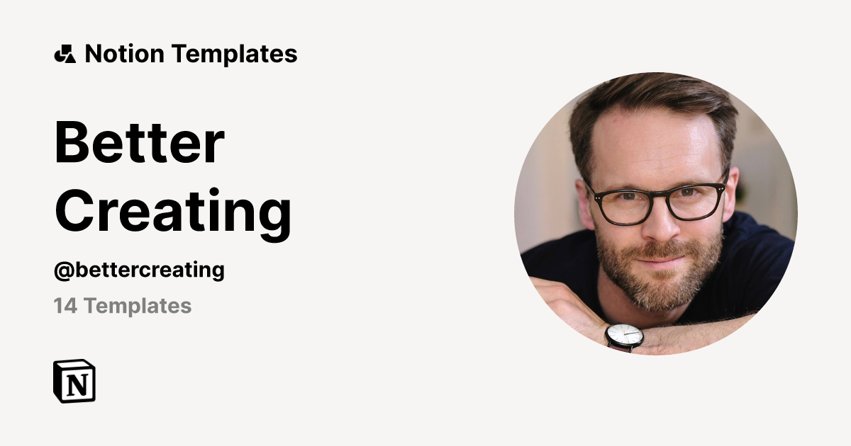 Better Creating Notion Template Creator