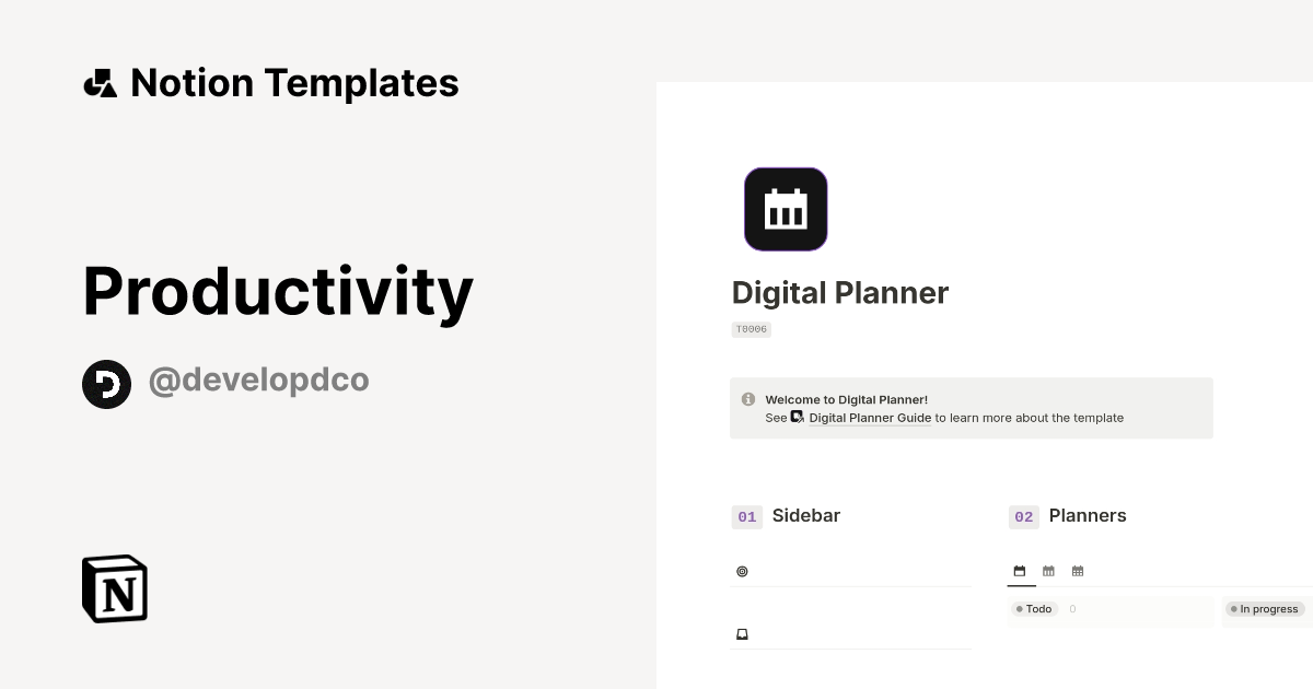 Productivity | Notion Template