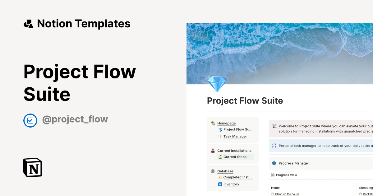 Project Flow Suite Template By Hqs Notion Marketplace