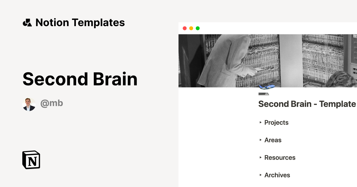 Second Brain Template | Notion Marketplace
