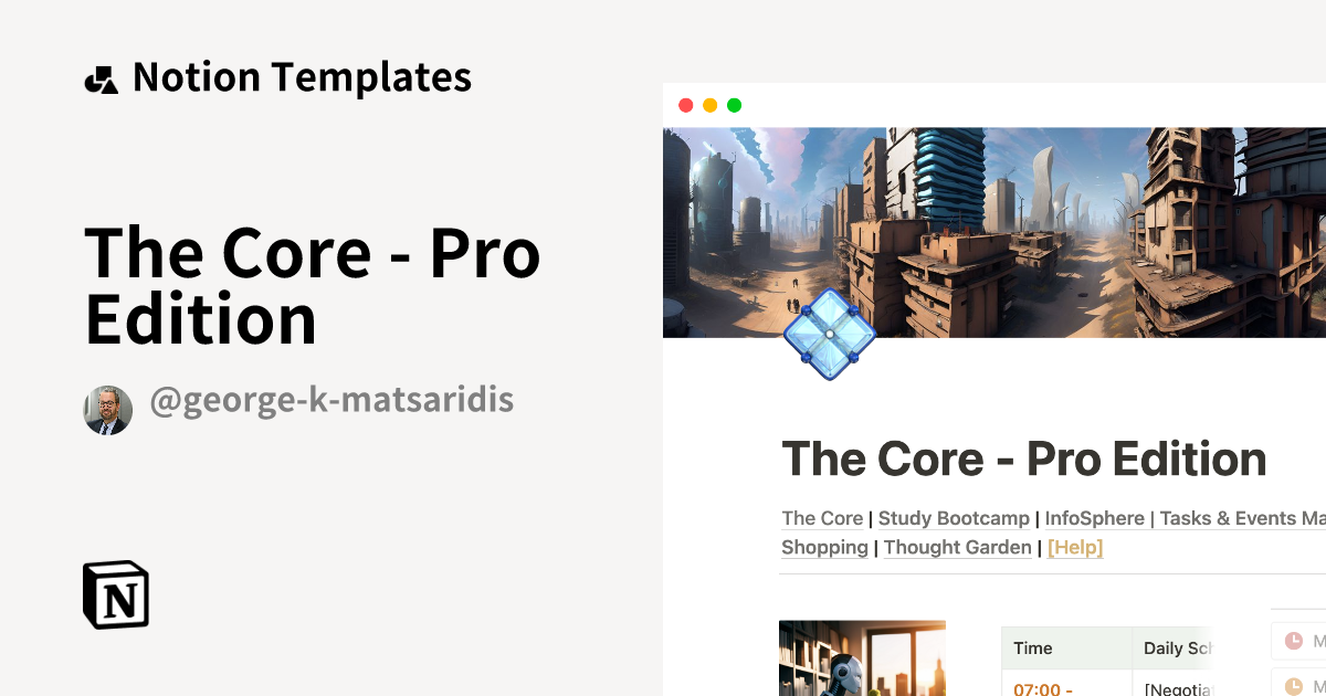 The Core - Pro Edition | Notion Template